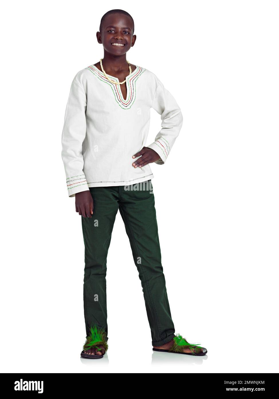 Nothing can hold me back. Full length studio portrait of a young african teenage boy isolated on ...