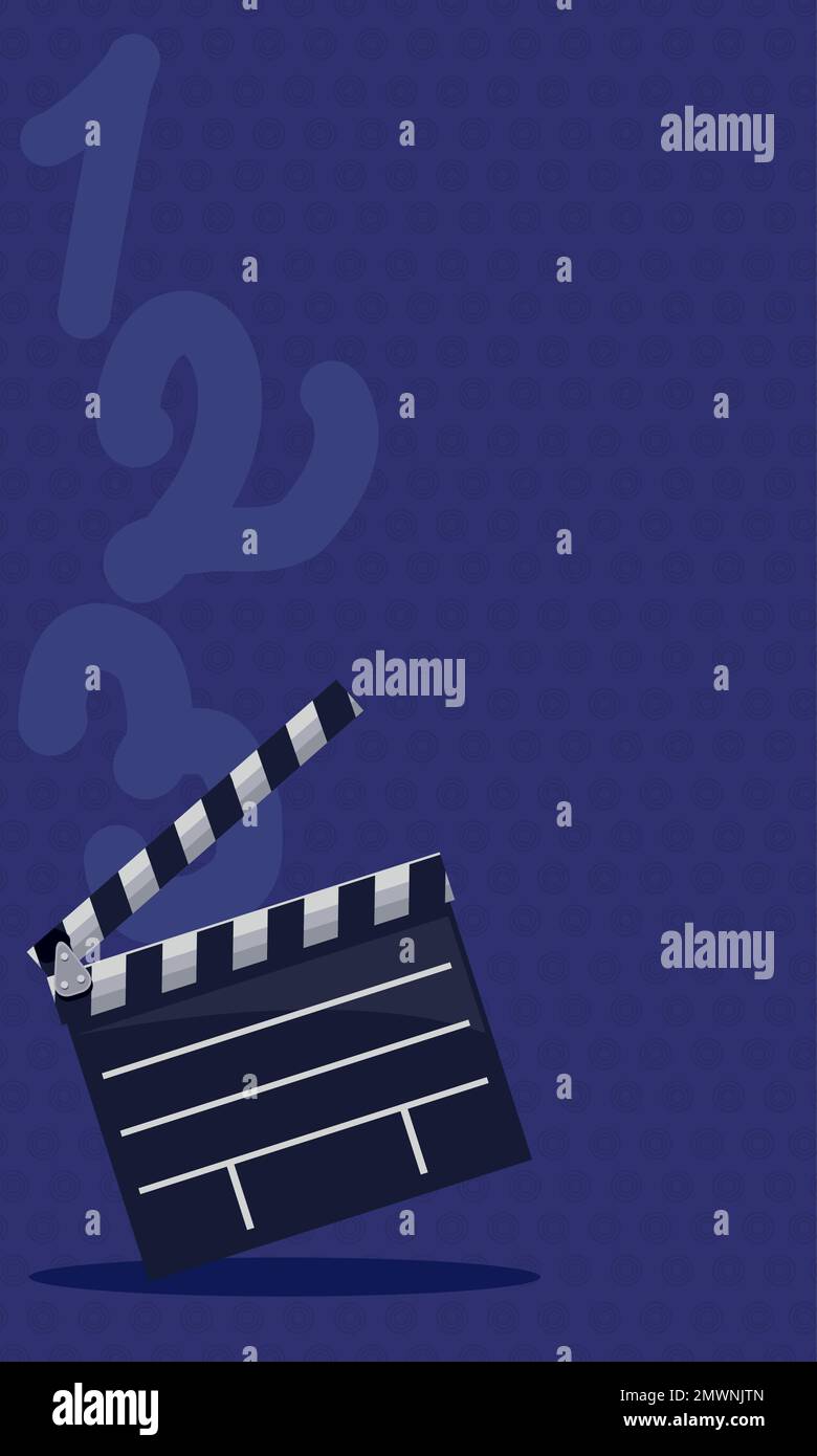 movie clapperboard and numbers Stock Vector Image & Art - Alamy