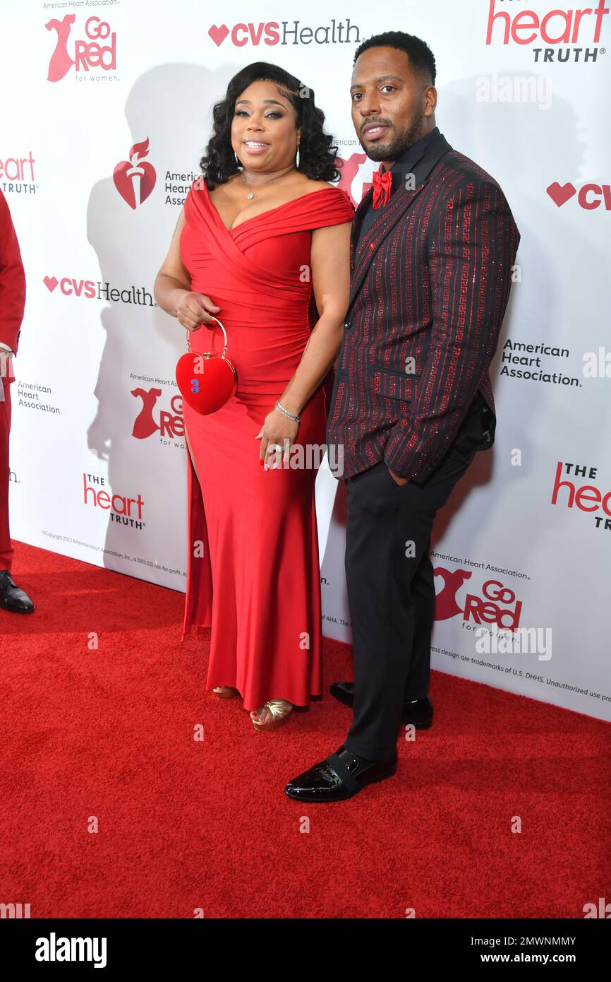 Nina Hamlin and Mario Hamlin attend The American Heart Association's Go ...