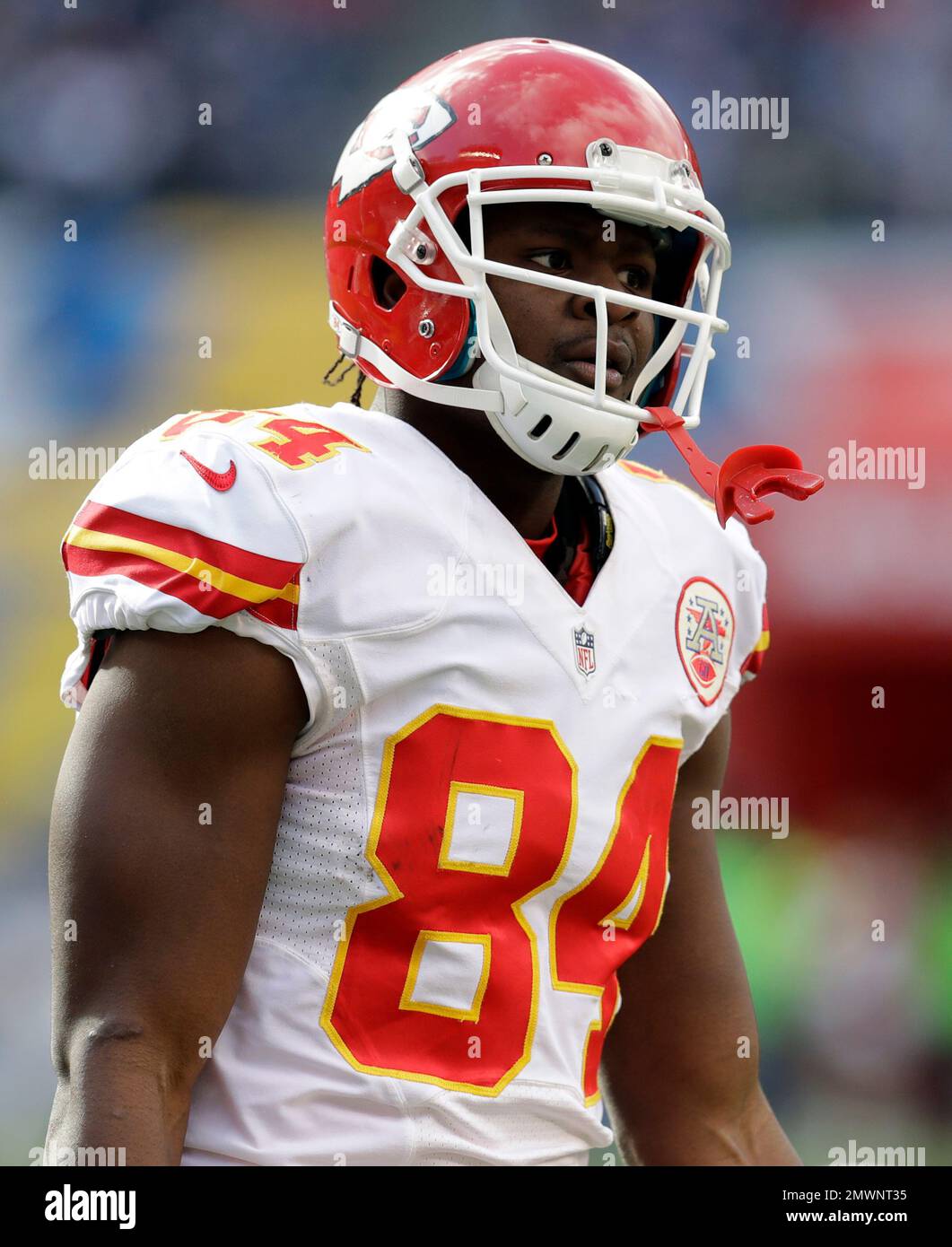 Kansas City Chiefs tight end Demetrius Harris (84) during an NFL ...