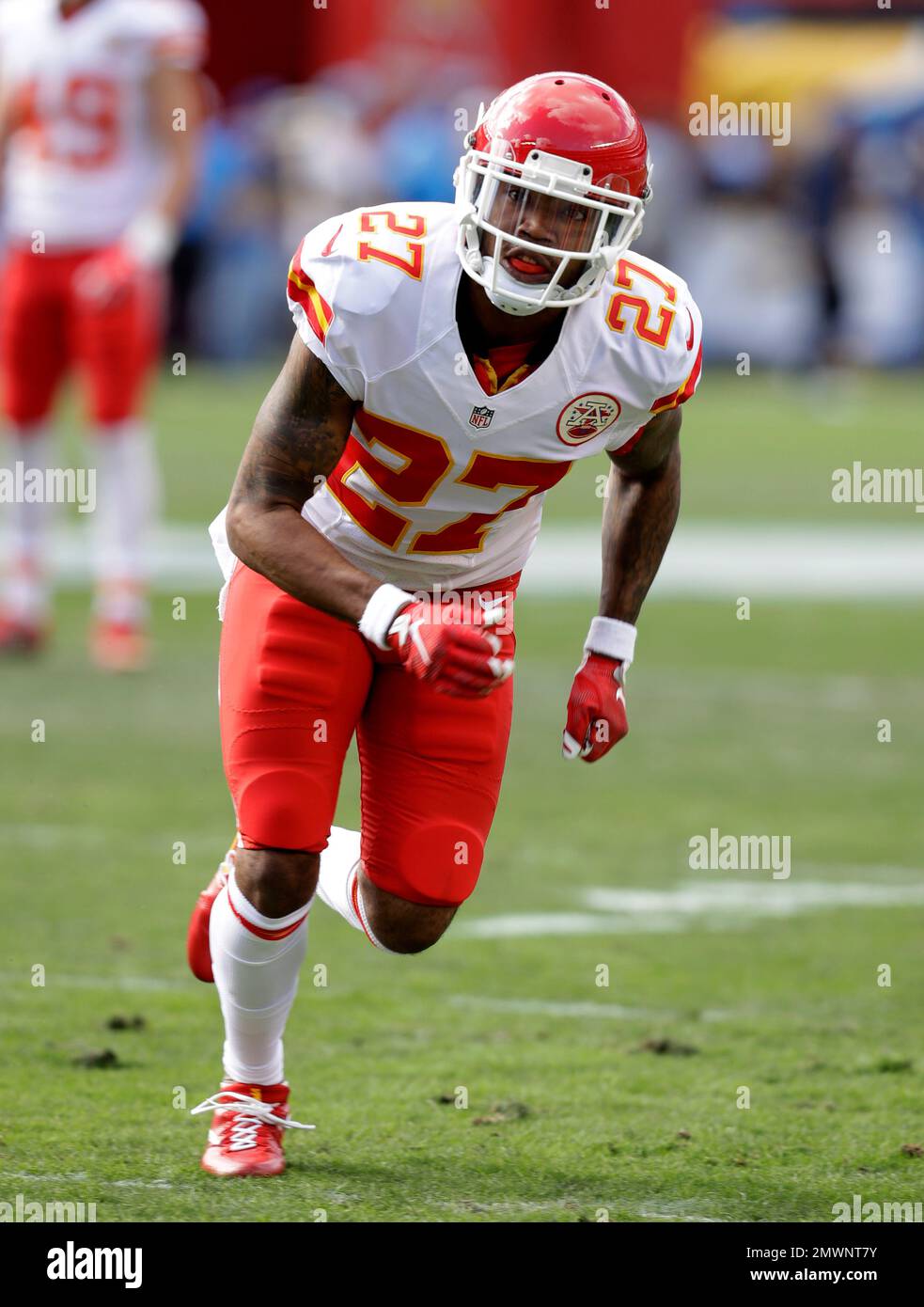 Kansas City Chiefs cornerback Kenneth Acker (27) during an NFL football ...