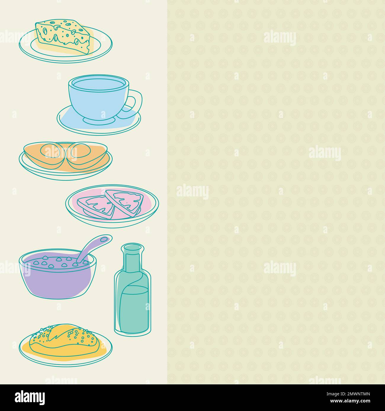 breakfast menu in border Stock Vector Image & Art - Alamy