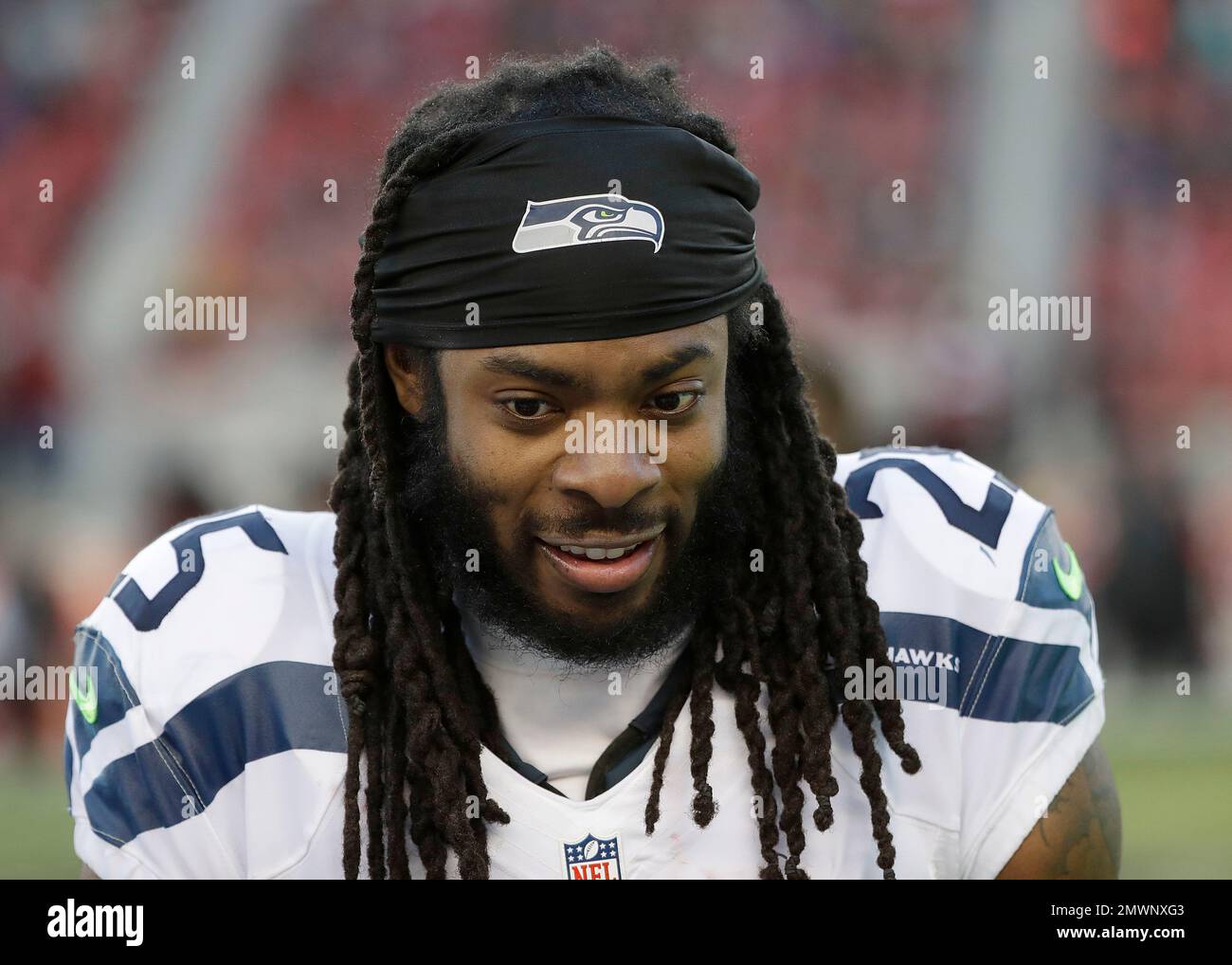 Seattle Seahawks cornerback Richard Sherman (25) against the San ...