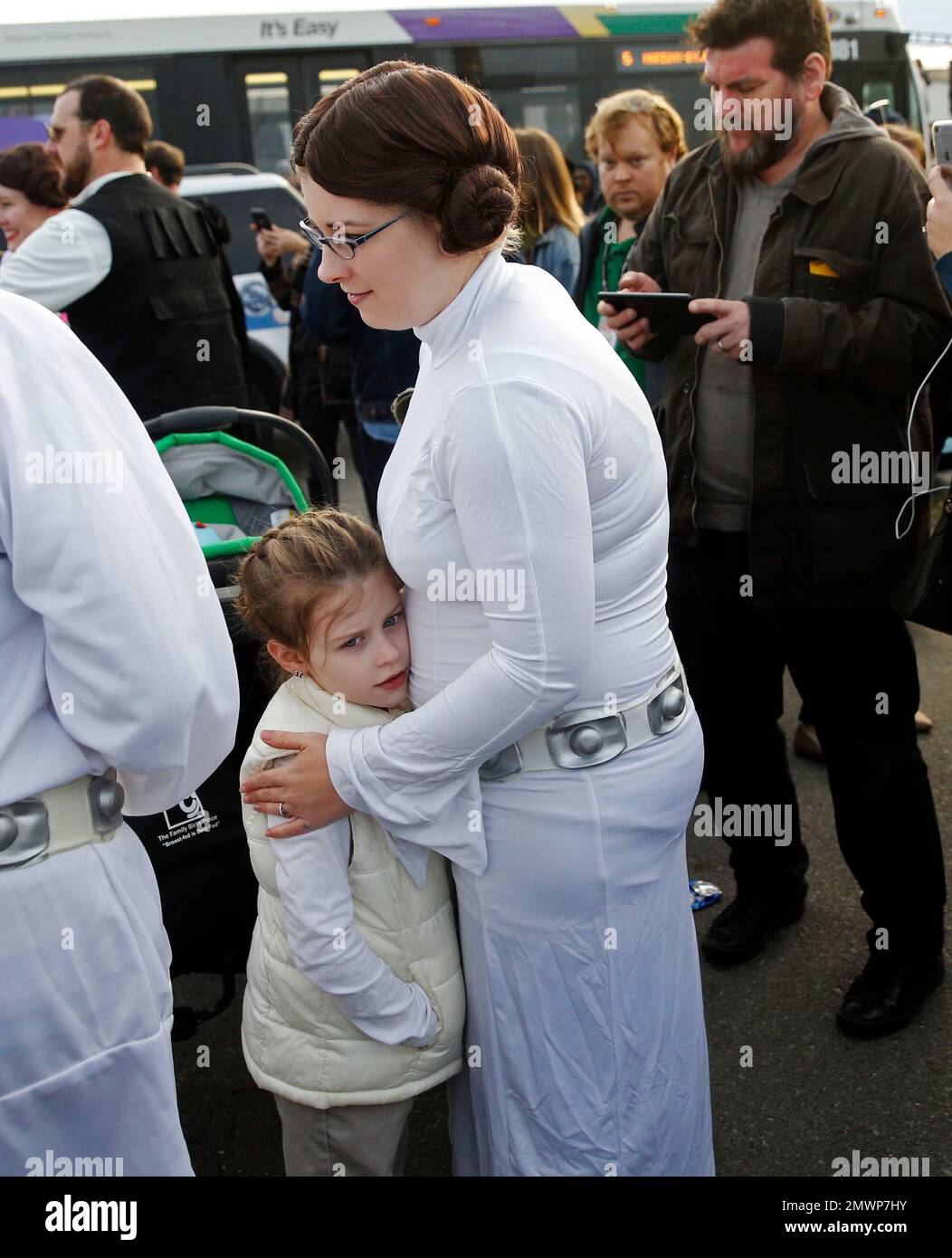 Laura Bell, dressed as Princess Leia from the original "Star Wars ...