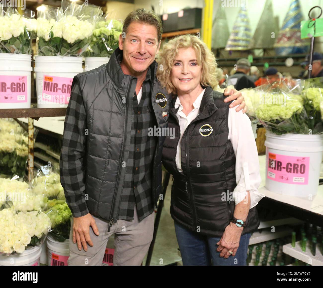 Ty Pennington, left, and former Rose Queen royalty, Barbara Laughray ...