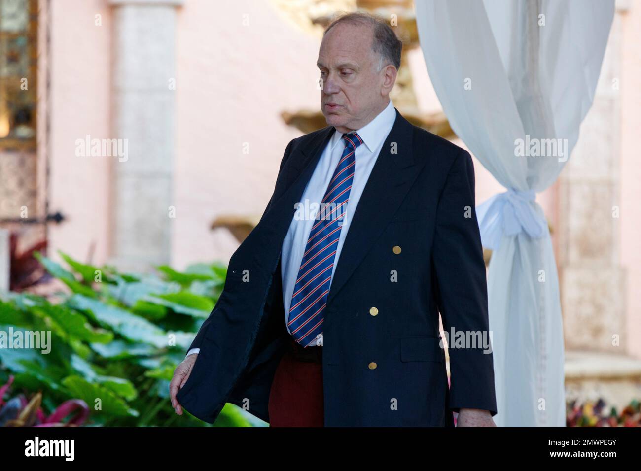 World Jewish Congress President Ronald Lauder arrives at Mar-a-Lago for ...
