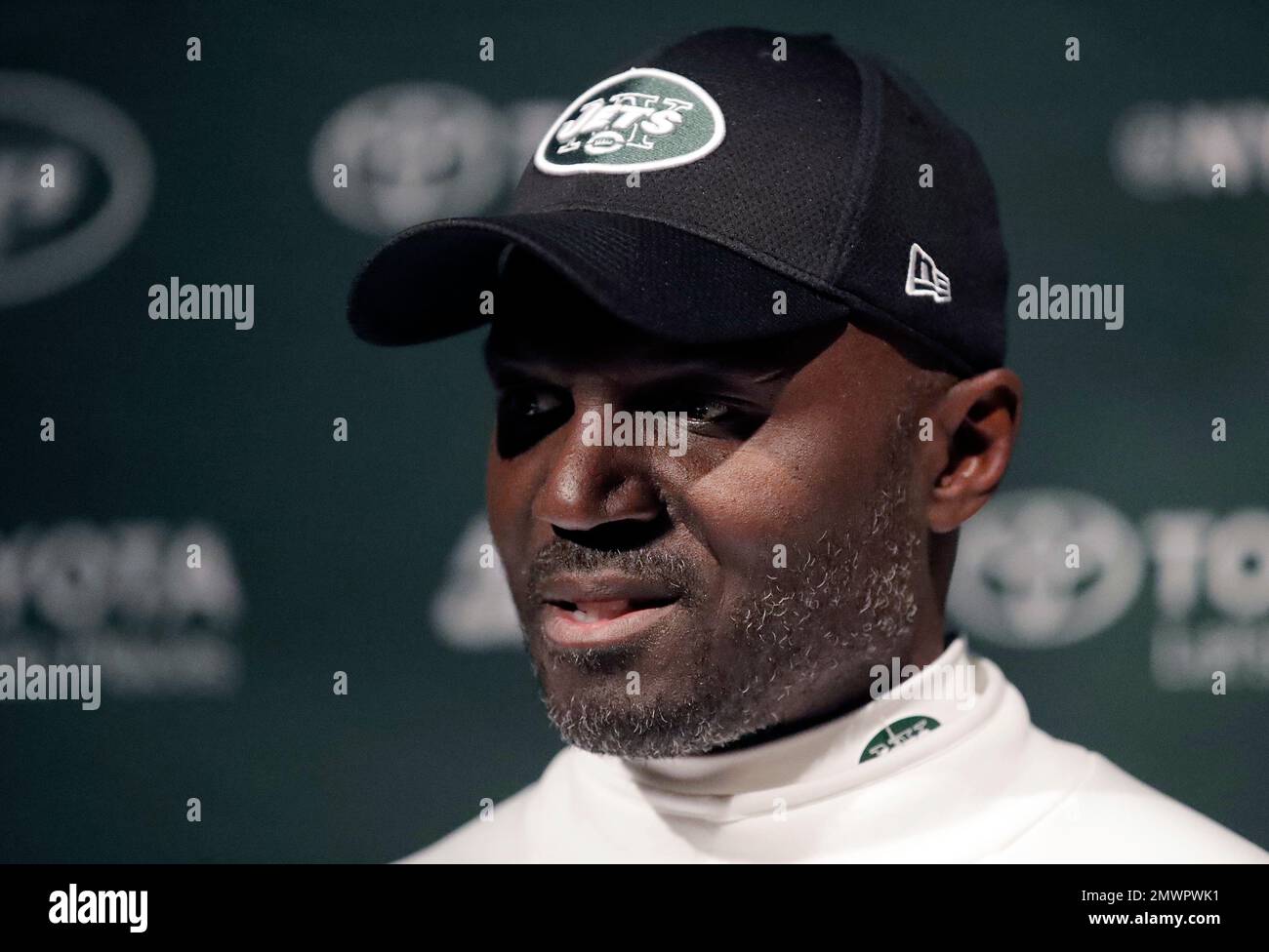 New York Jets head coach Todd Bowles speaks to the media following an ...