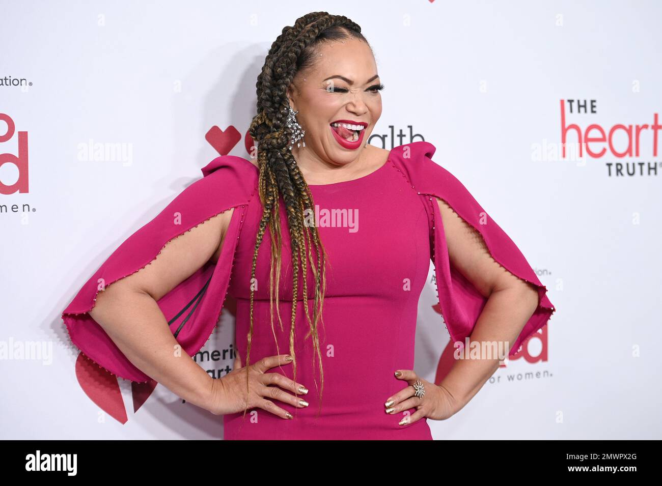 New York, NY, February, 1, 2023. Tisha Campbell, wearing Alexander by ...