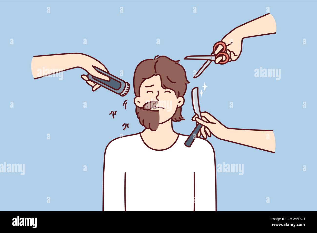 Badly trimmed Stock Vector Images - Alamy