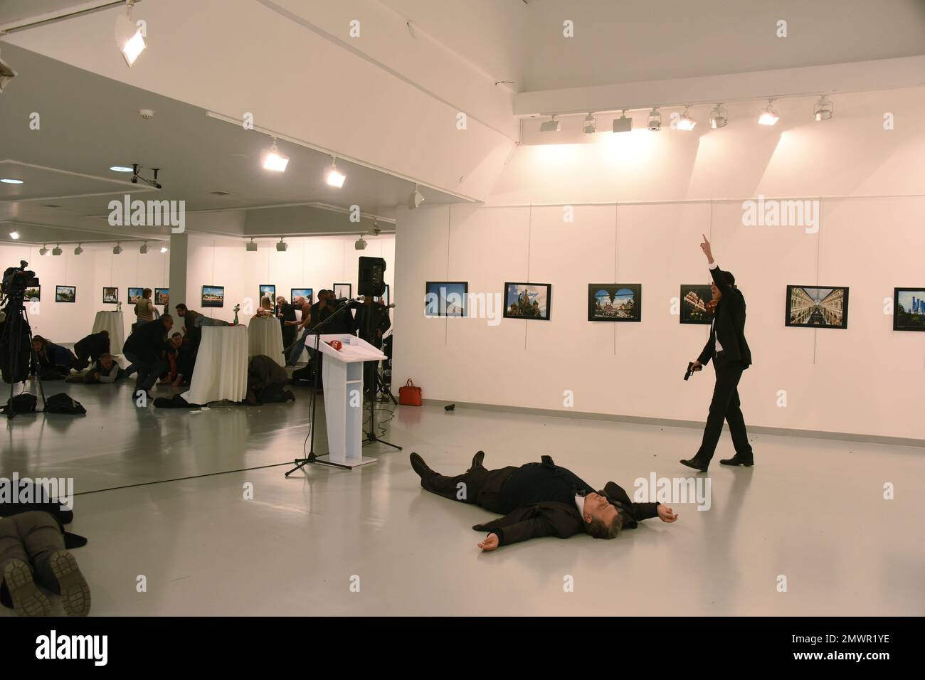 In this Monday, Dec. 19, 2016 photo, Mevlut Mert Altintas, right ...