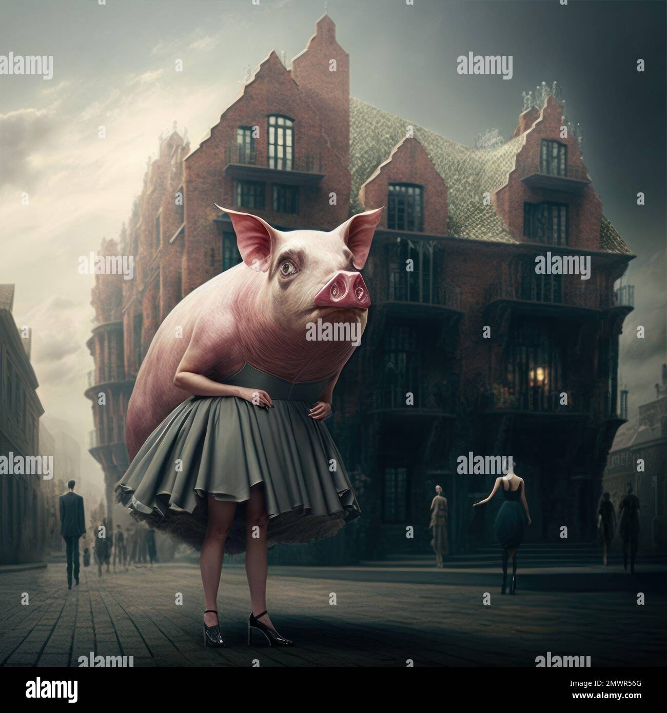 Pig dressed up hi-res stock photography and images - Alamy