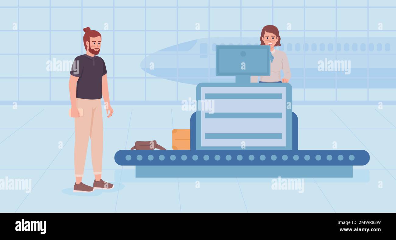 Baggage scanning machine Stock Vector Images - Alamy
