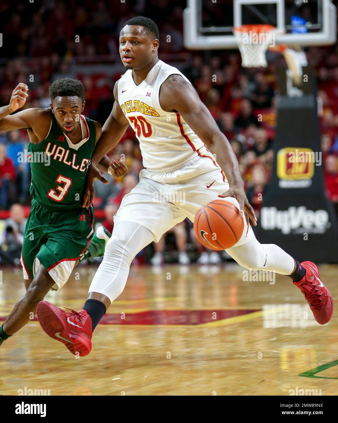 Iowa State guard Deonte Burton drives past Mississippi Valley State ...
