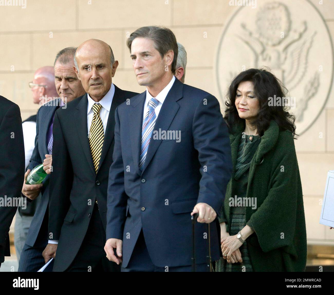 Former Los Angeles County Sheriff Lee Baca, left, his attorney Nathan ...