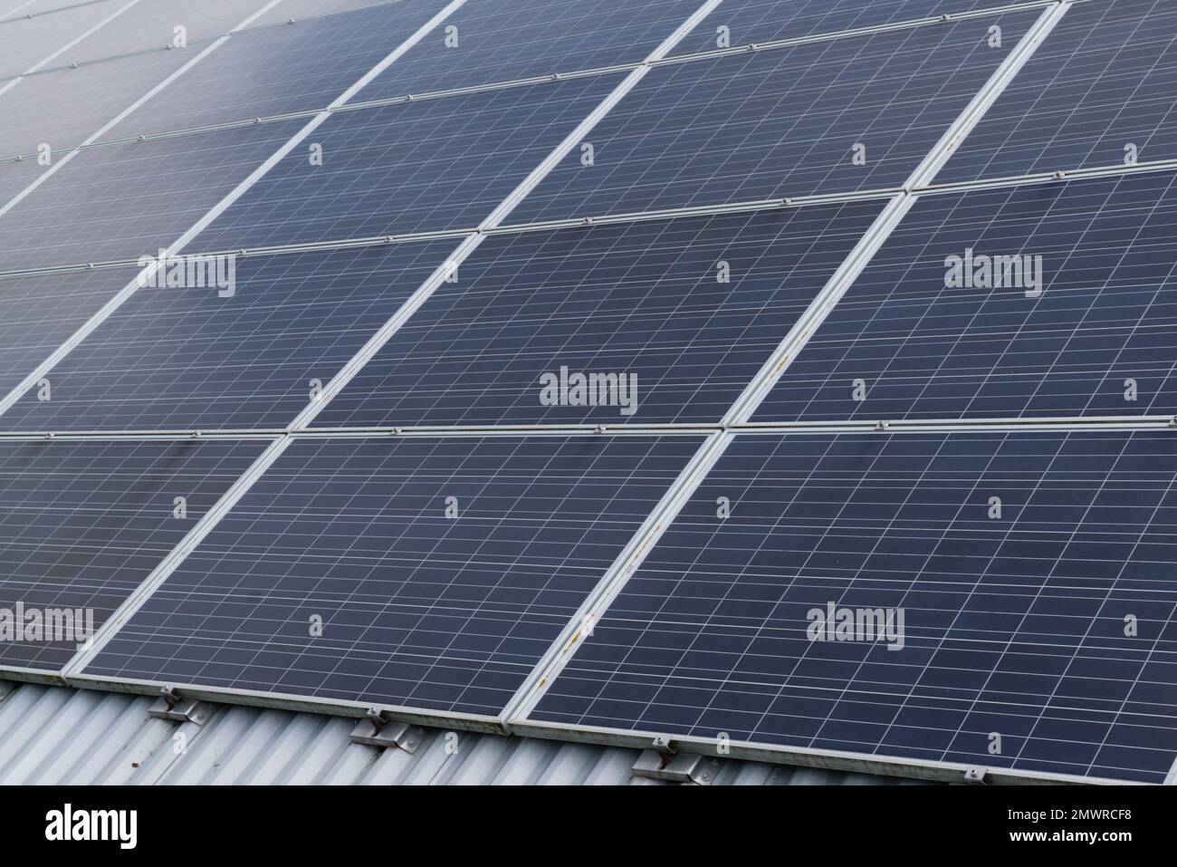 Solar Panel Array on roof building photovoltaic alternative electricity ...