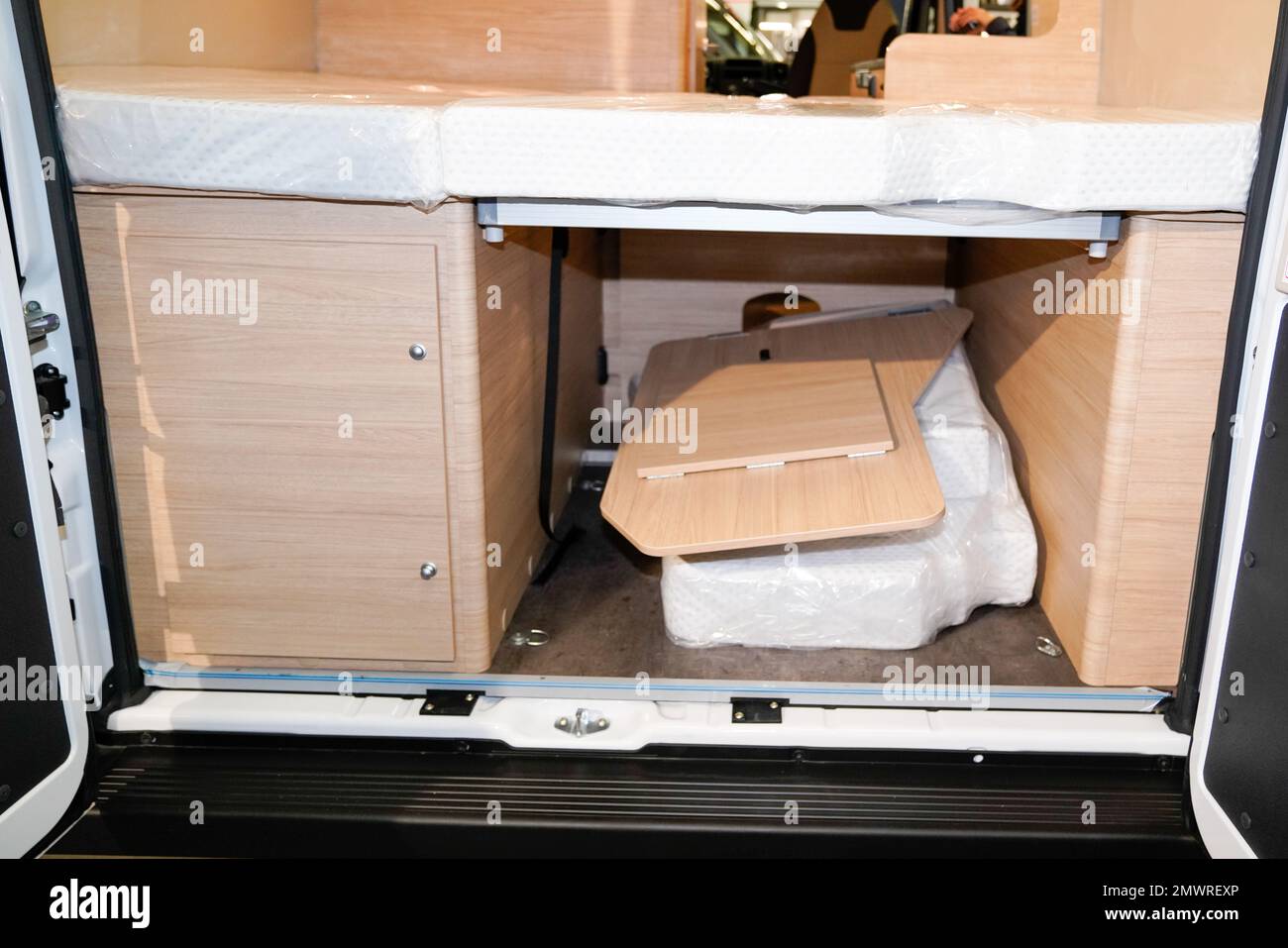 back interior of Motorhome new modern Stock Photo - Alamy