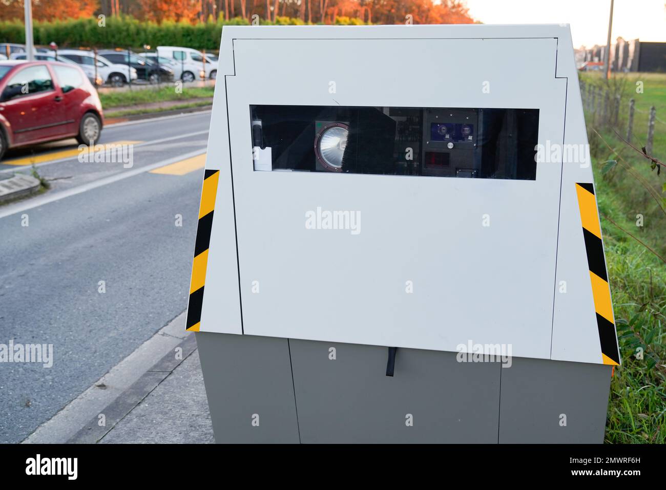 Speed automatic camera radar car modern speed trap Stock Photo - Alamy