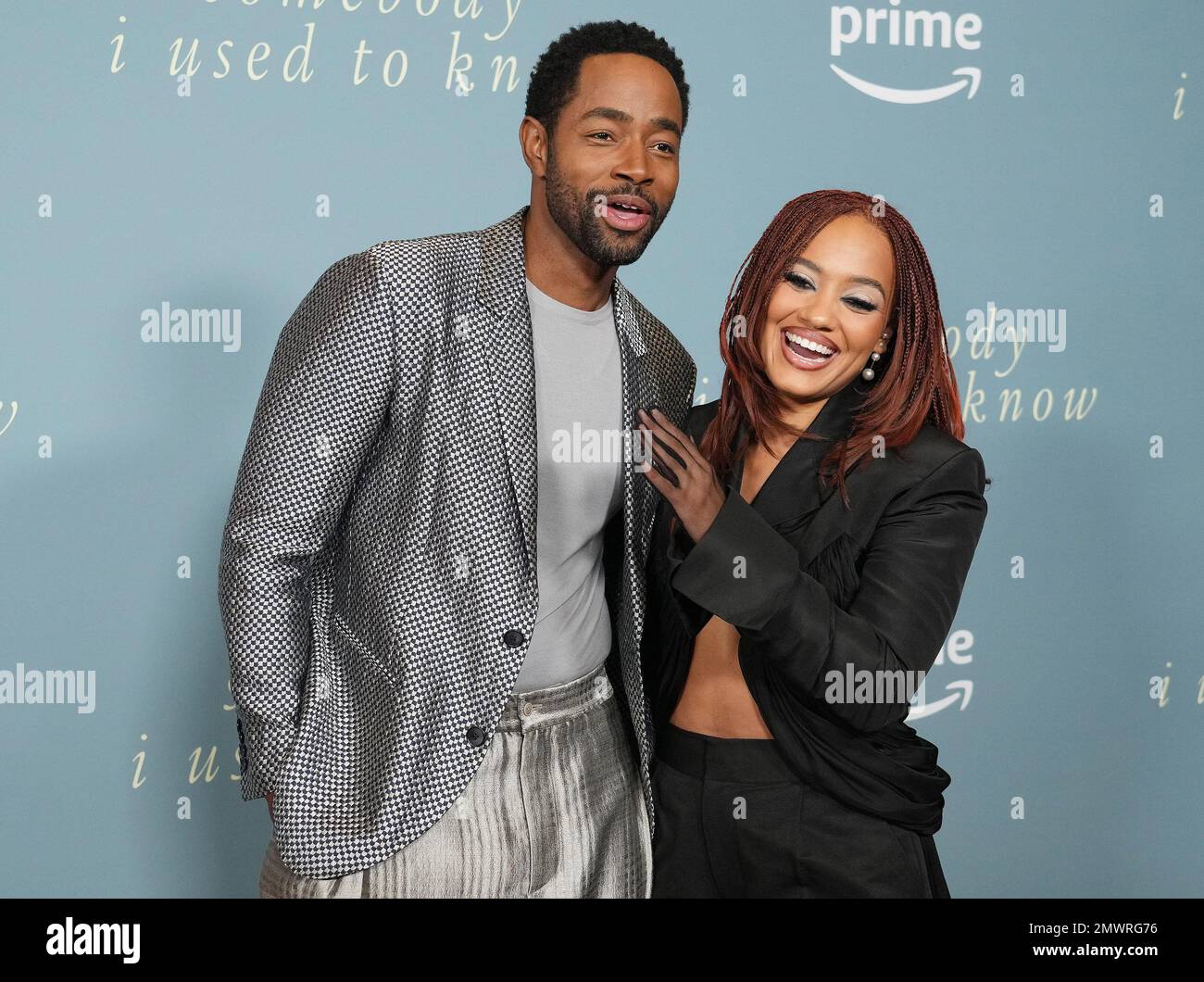 (L-R) Jay Ellis and Kiersey Clemons at the SOMEBODY I USED TO KNOW Los ...