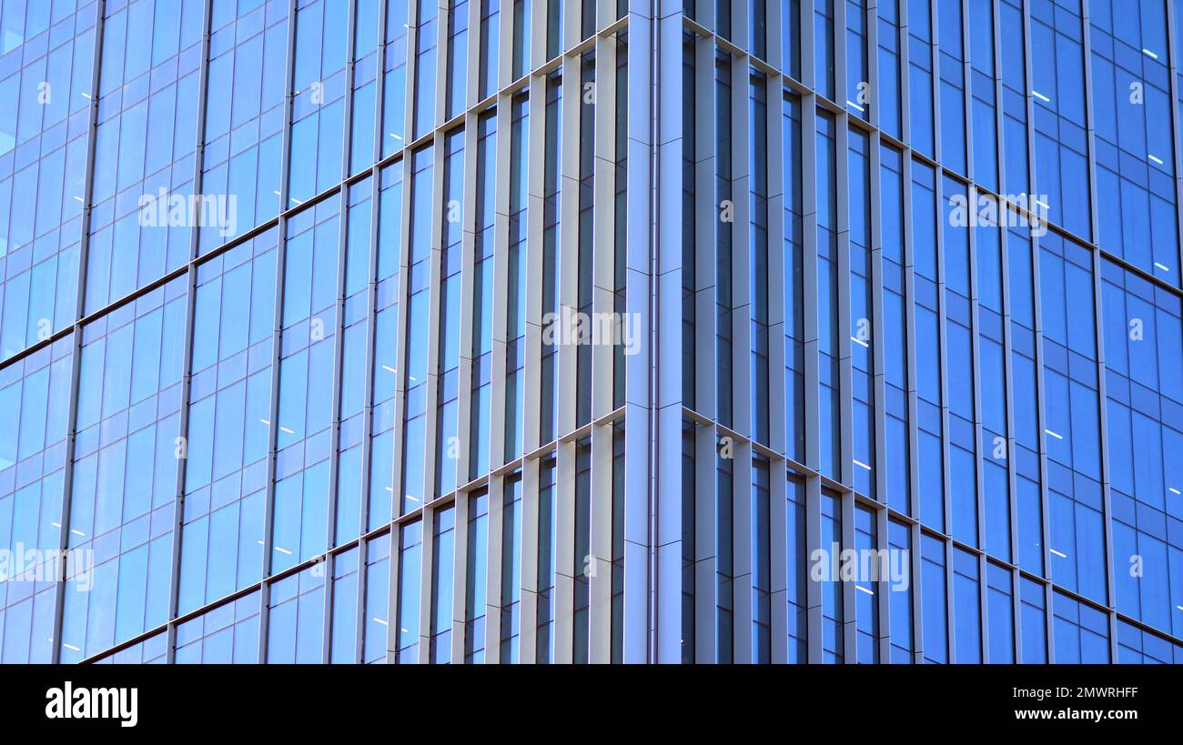 Transparent Glass Facade Texture Glass Building With Transparent