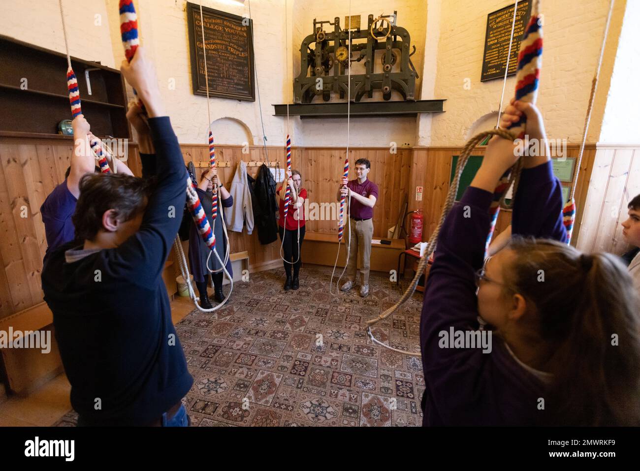 Members of The Young Change Ringers Association (YCRA), a new ...