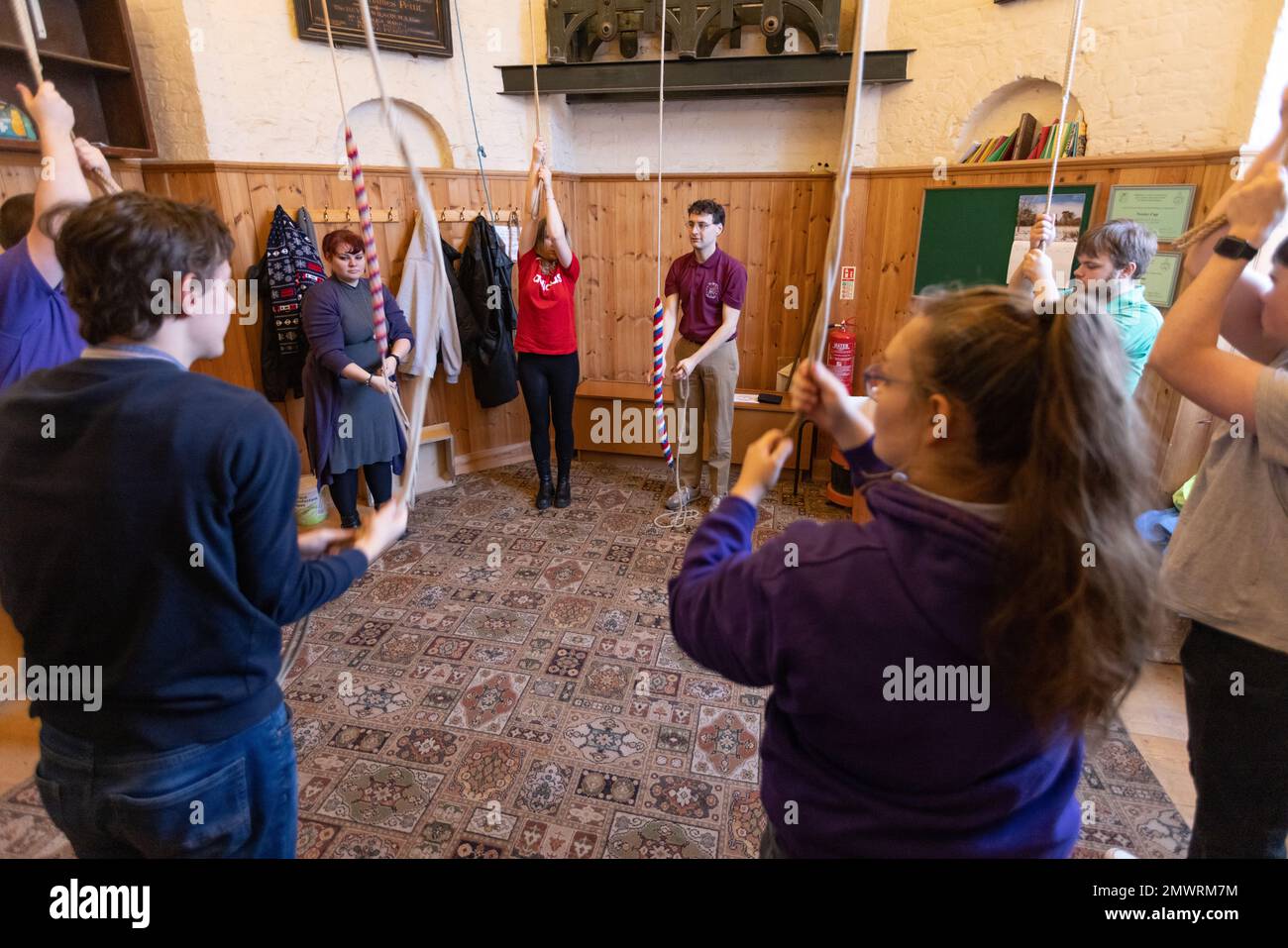 Members of The Young Change Ringers Association (YCRA), a new ...