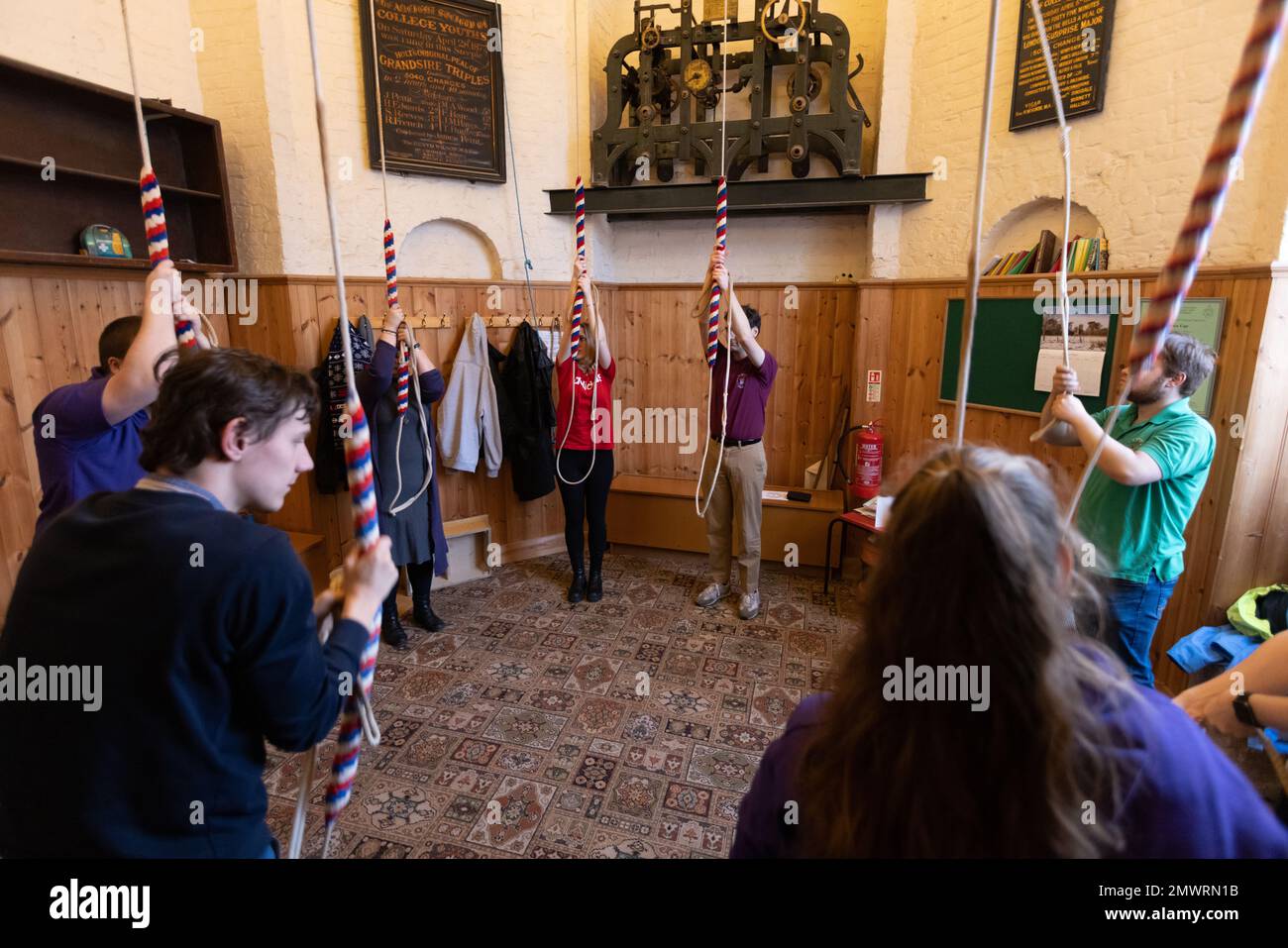 Members of The Young Change Ringers Association (YCRA), a new ...