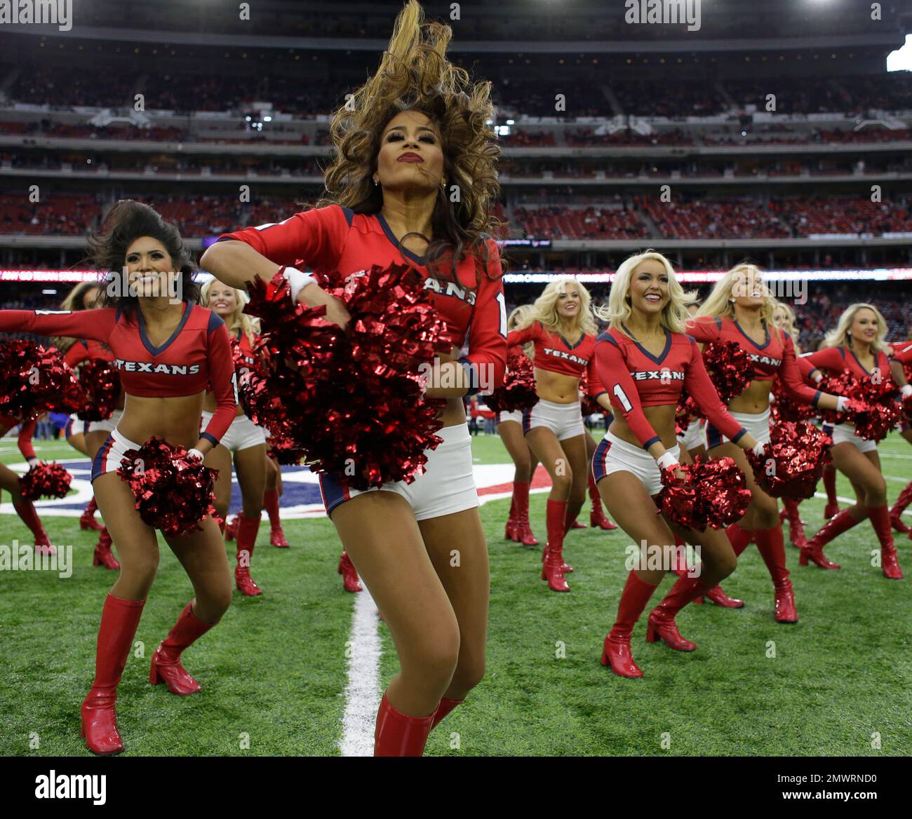 The Houston Texans cheerleaders perform before an NFL football game ...