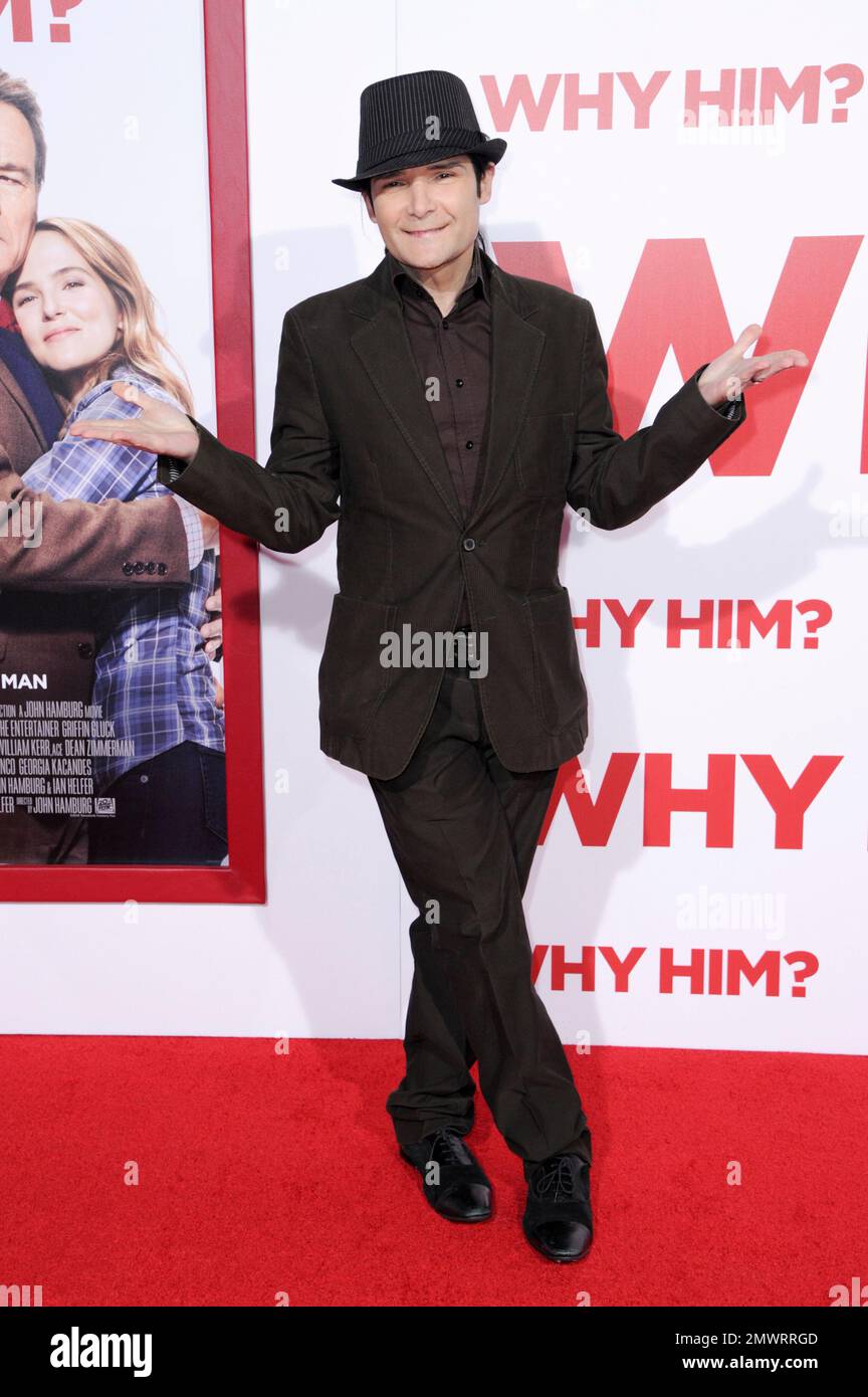 Corey Feldman attends the world Premiere of "Why Him?" at the Regency ...