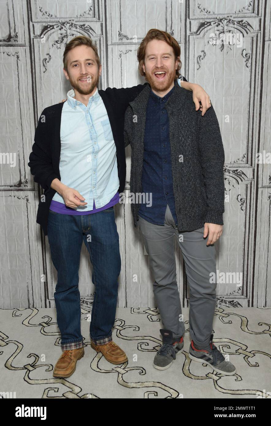 The Gregory Brothers, Evan Gregory, left, and Andrew Rose Gregory participate in the BUILD ...