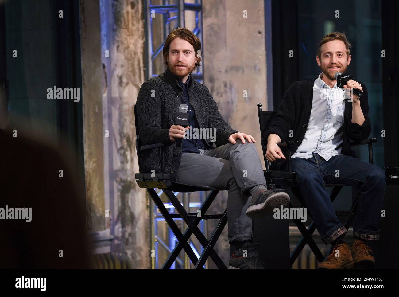 The Gregory Brothers, Andrew Rose Gregory, left, and Evan Gregory participate in the BUILD ...