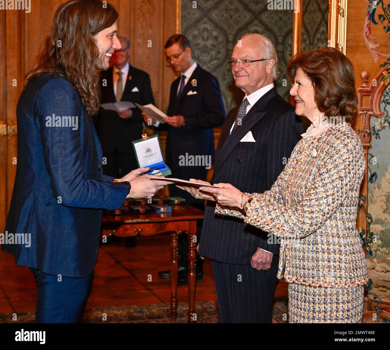 Swedish Oscar nominated composer Ludwig Goransson receives the Litteris ...