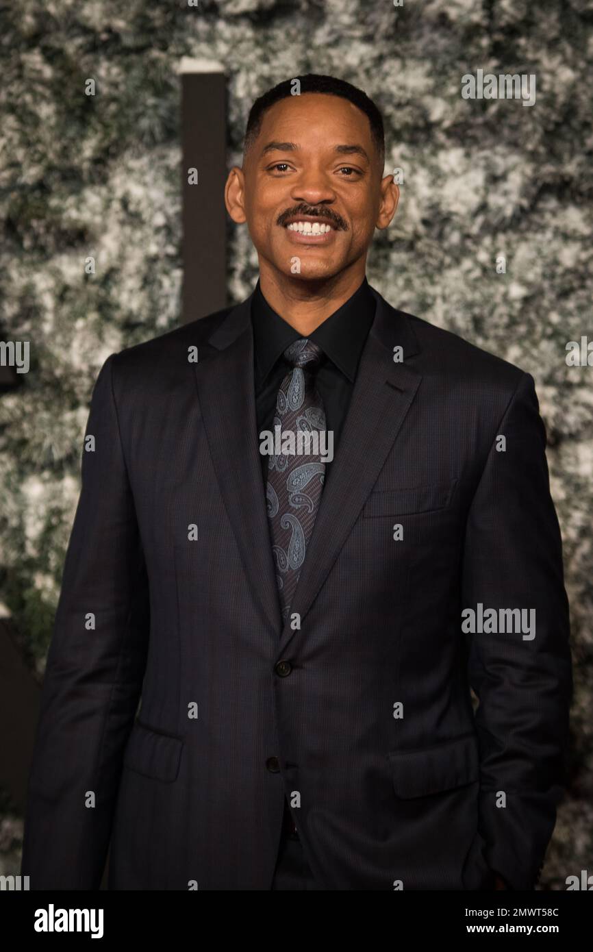 Actor Will Smith poses for photographers upon arrival at the premiere ...