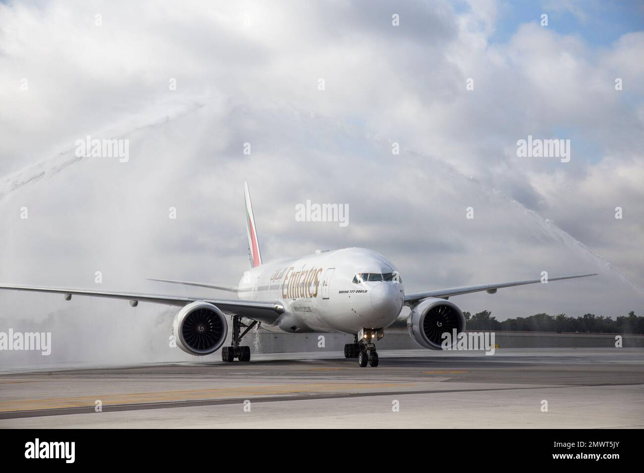IMAGE DISTRIBUTED FOR EMIRATES AIRLINES - A traditional water cannon ...
