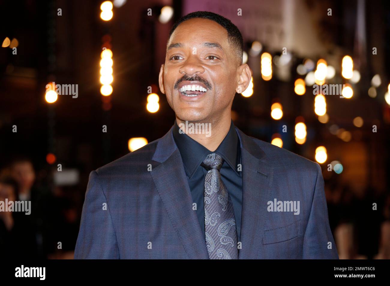 Actor Will Smith poses for photographers upon arrival at the premiere ...