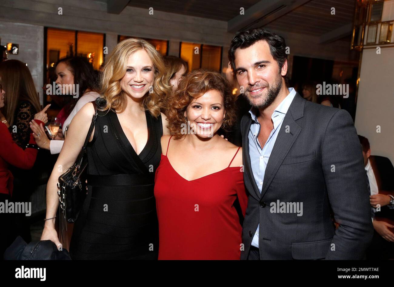 Fiona Gubelmann, Justina Machado and Juan Pablo Di Pace seen at Netflix ...