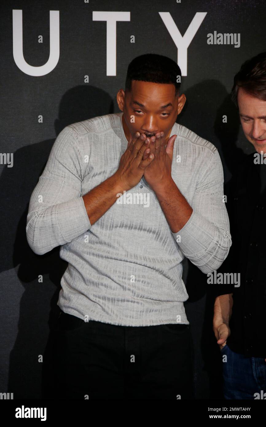 Will Smith poses for photographers during a photo call for the film ...