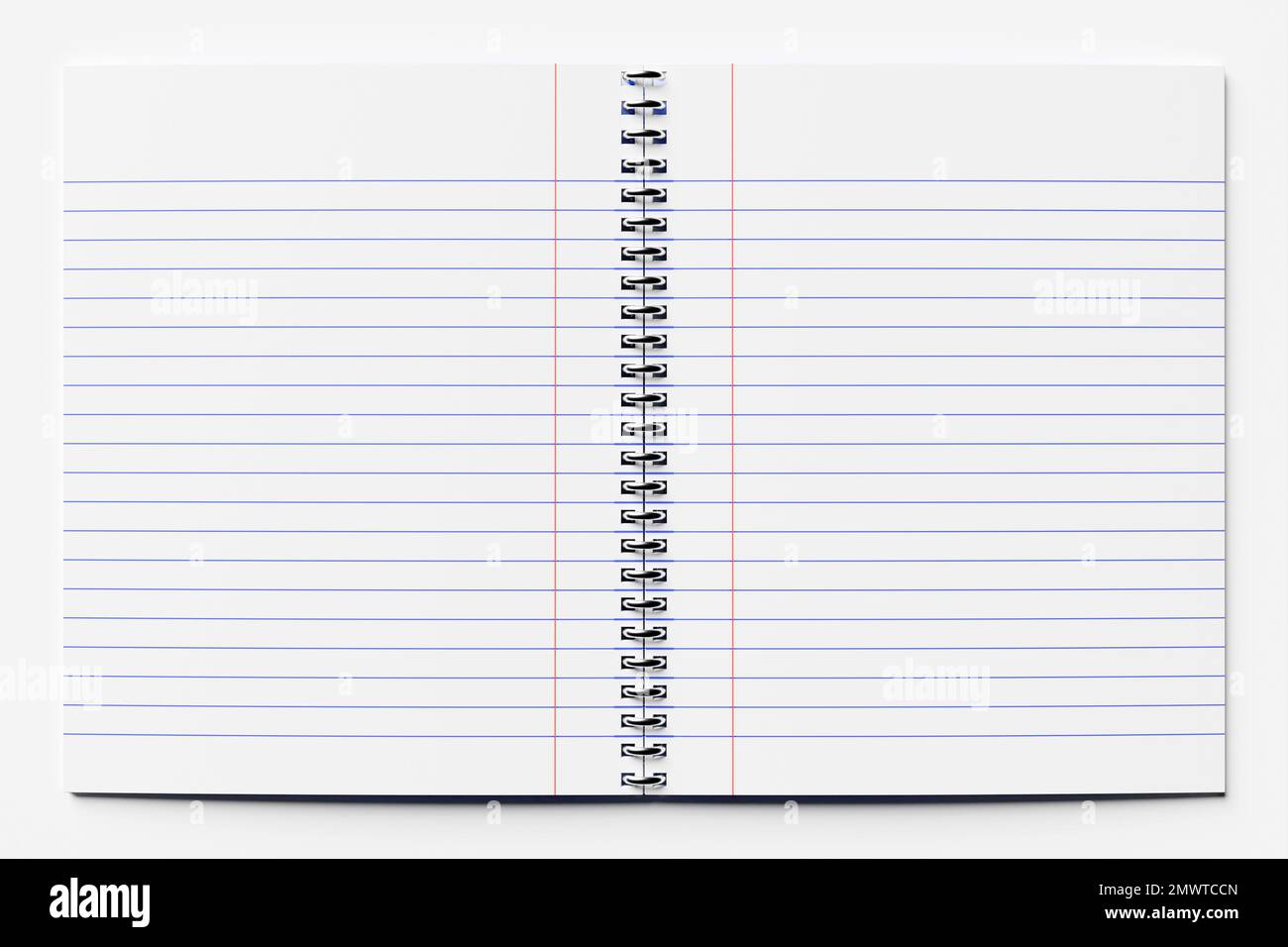 Mockup notebook with stripes with space for notes. Graph striped ...