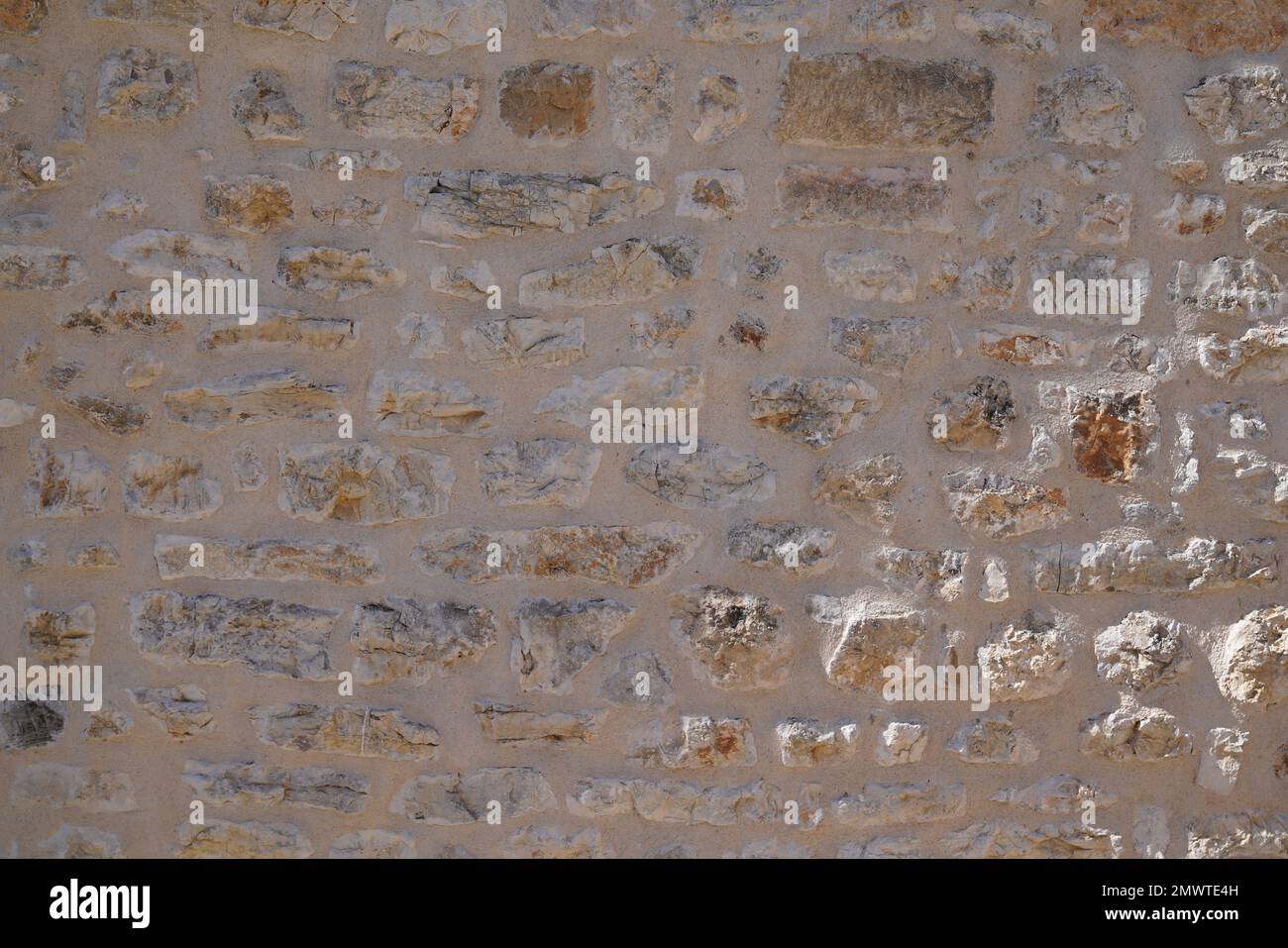 Stone facade old wall vintage texture background siding different sized ...