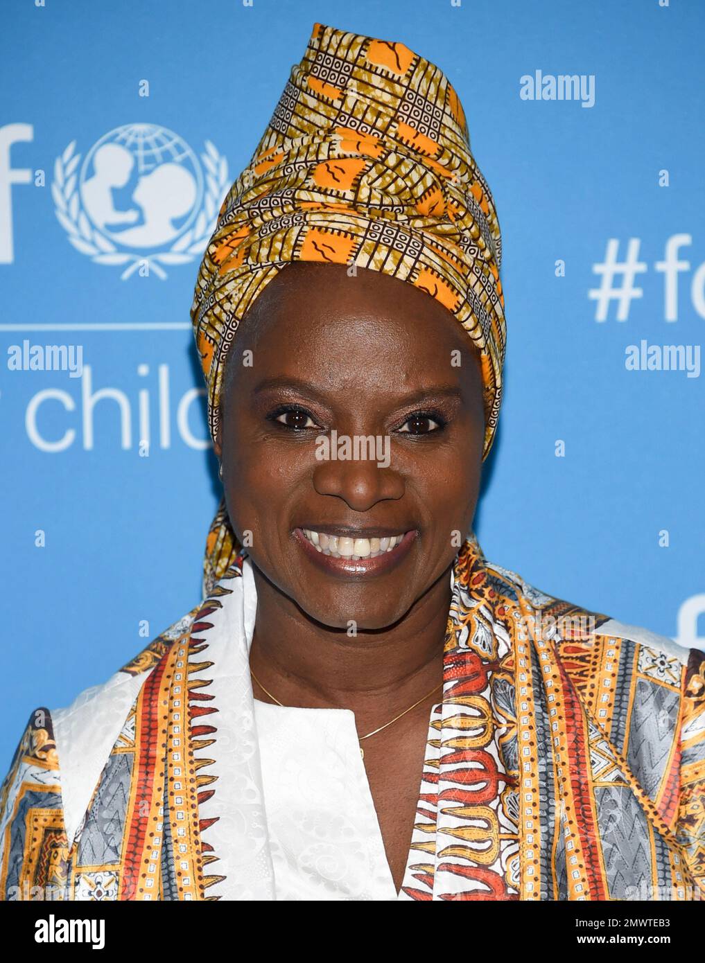 Singer Angelique Kidjo attends UNICEF's 70th anniversary gala on Monday ...