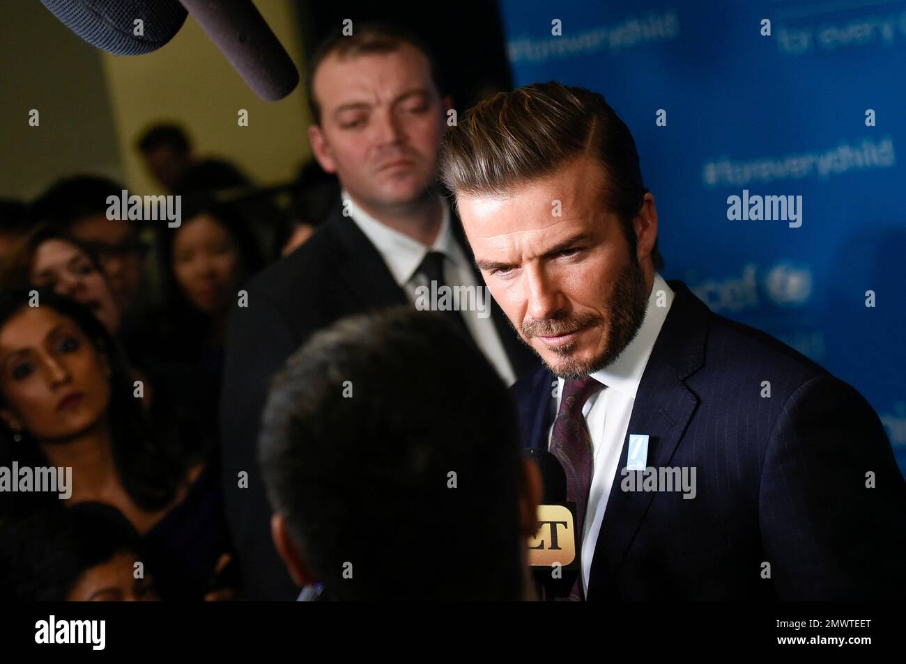 UNICEF Goodwill Ambassador David Beckham attends UNICEF's 70th ...