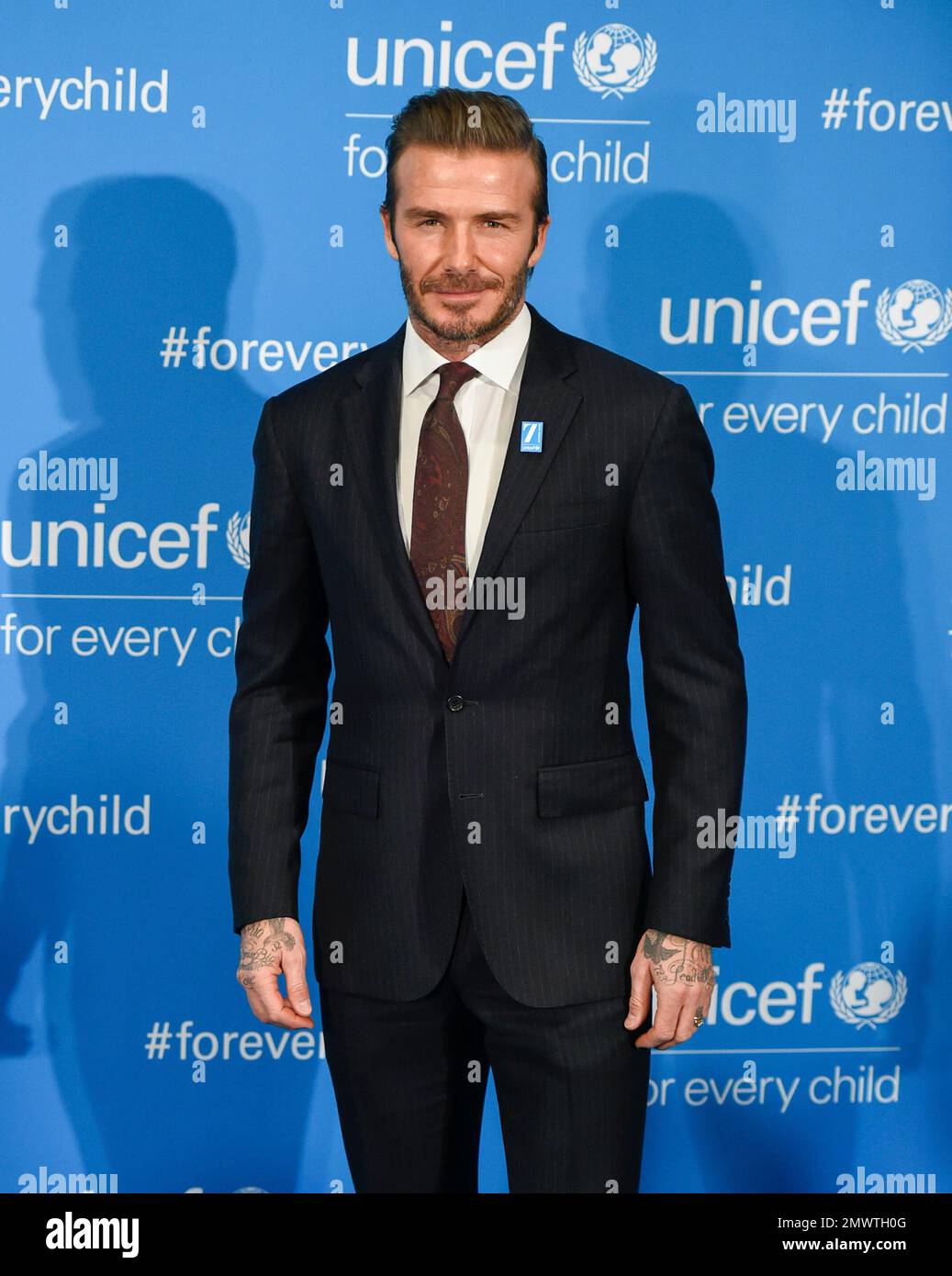 UNICEF Goodwill Ambassador David Beckham attends UNICEF's 70th ...