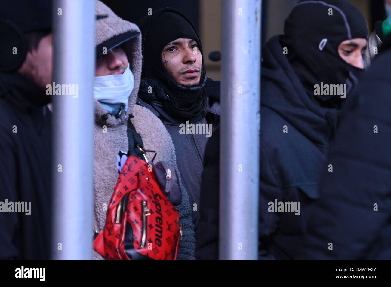 New York, USA. 01st Feb, 2023. Recent migrants to the United States ...
