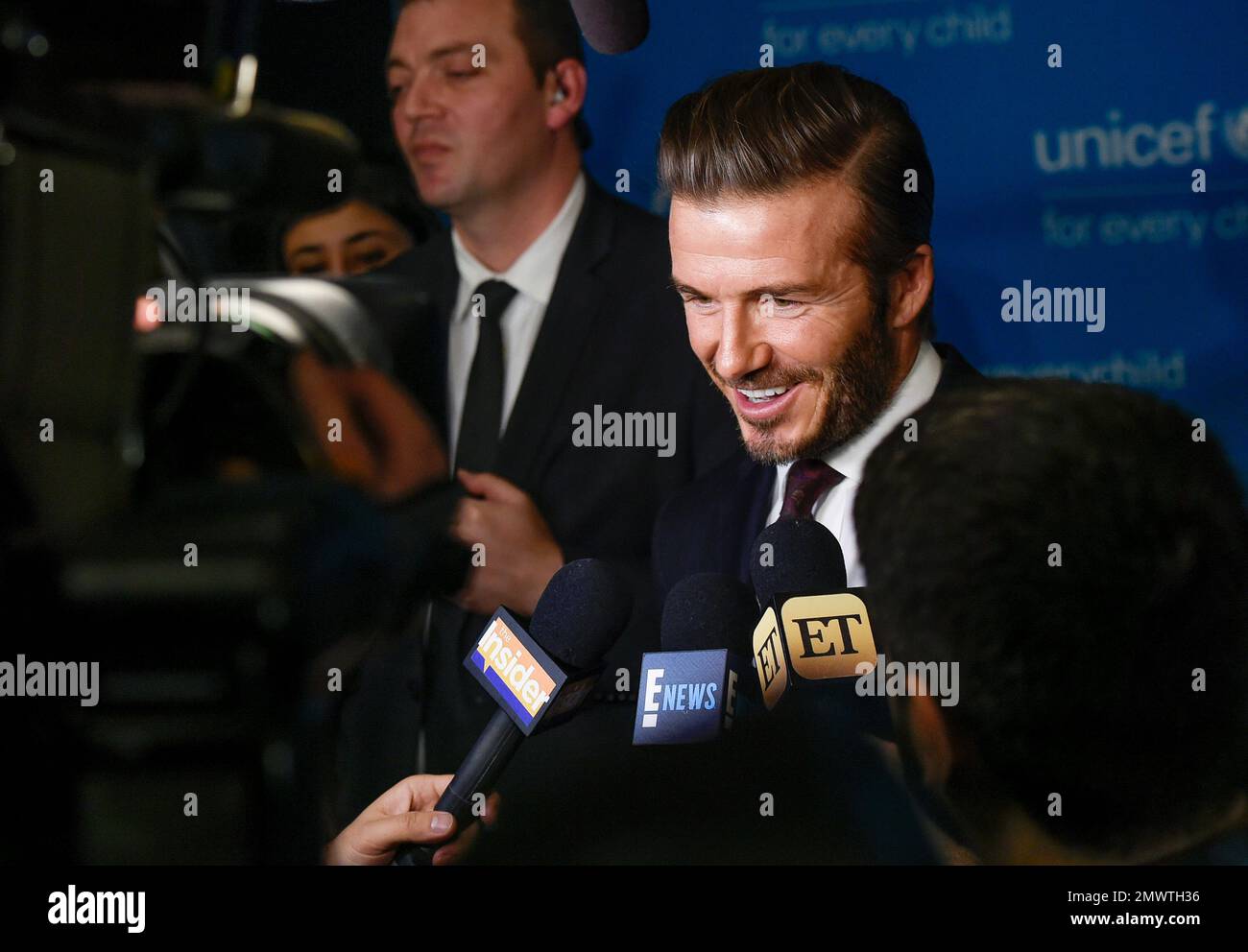 UNICEF Goodwill Ambassador David Beckham attends UNICEF's 70th ...
