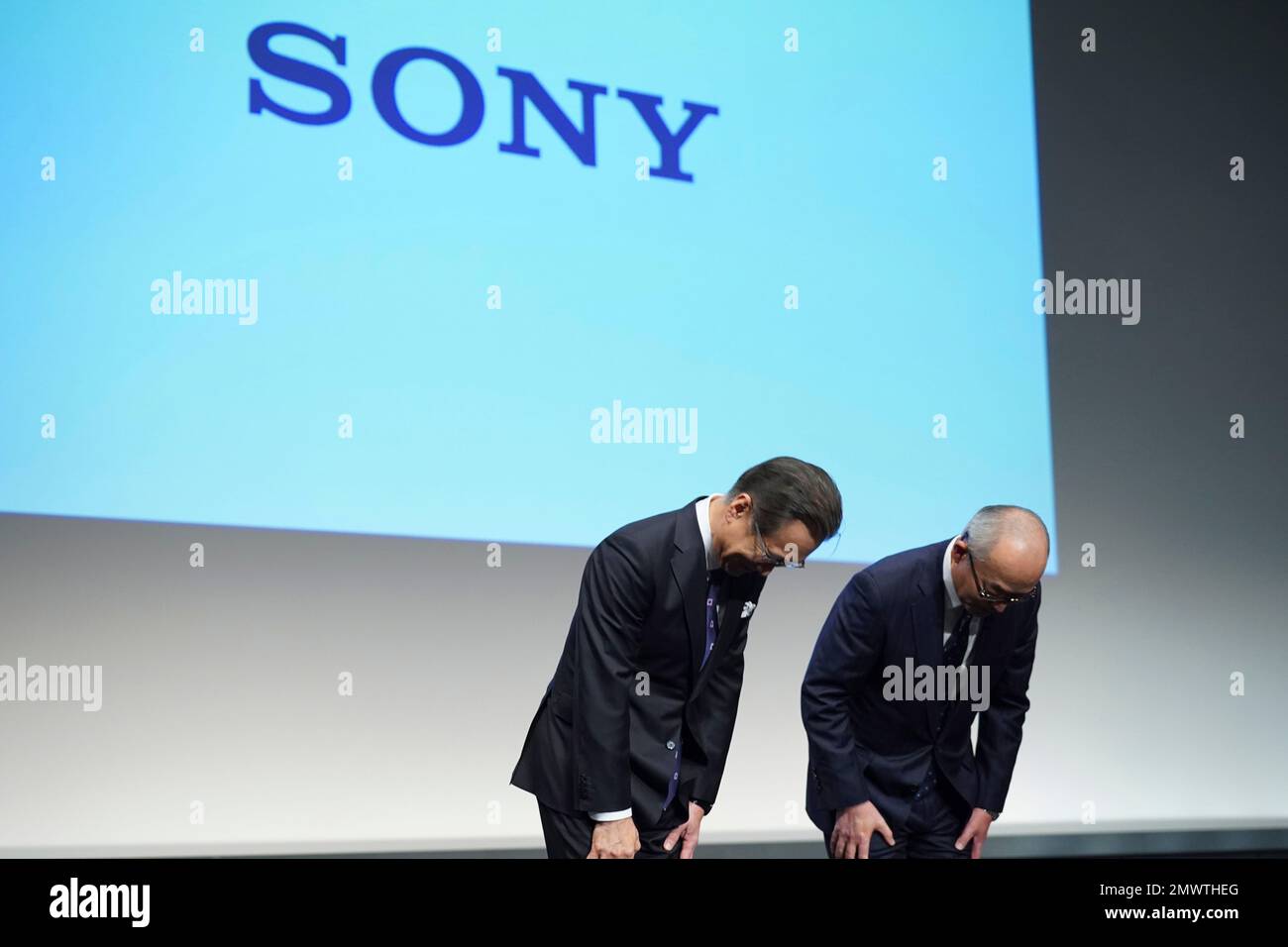 Hiroki Totoki, right, the Chief Financial Officer, who will become the ...