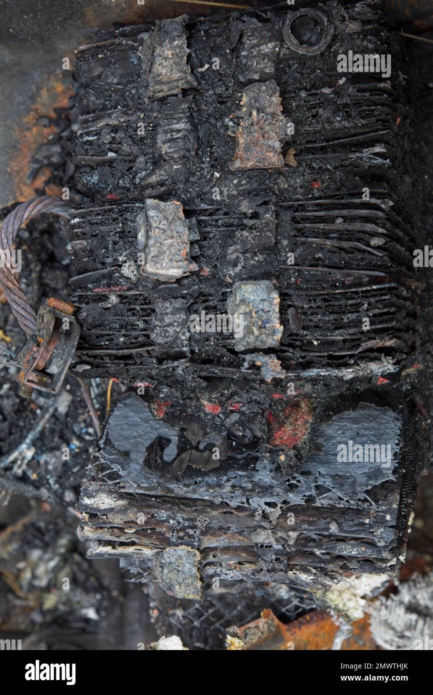 Car battery fire hi-res stock photography and images - Alamy