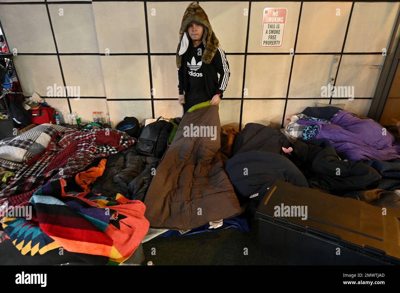 New York, USA. 01st Feb, 2023. Recent migrants to the United States ...