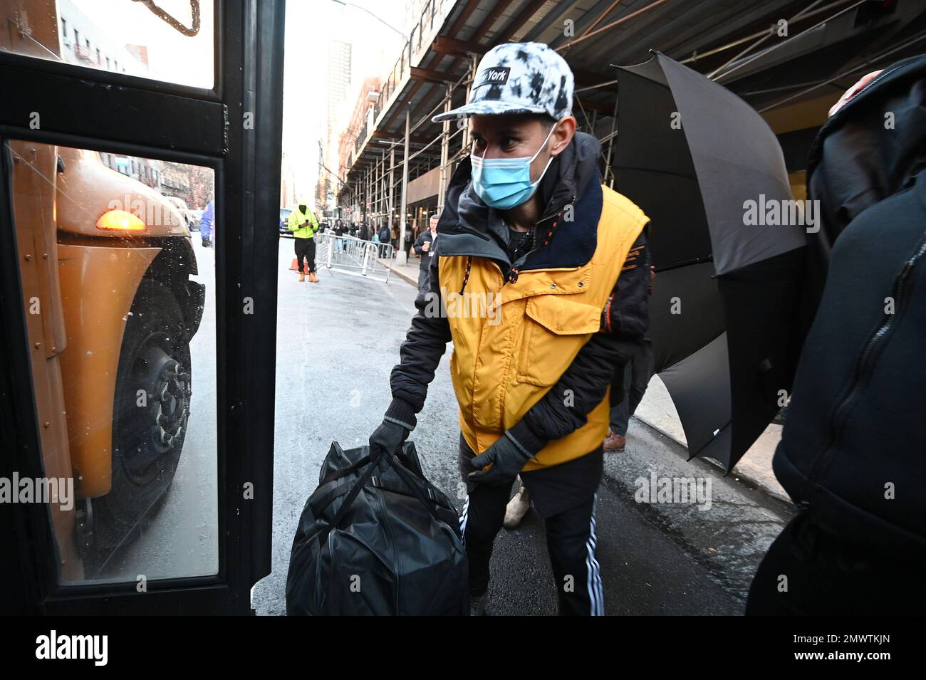 New York, USA. 01st Feb, 2023. Recent migrants to the United States ...