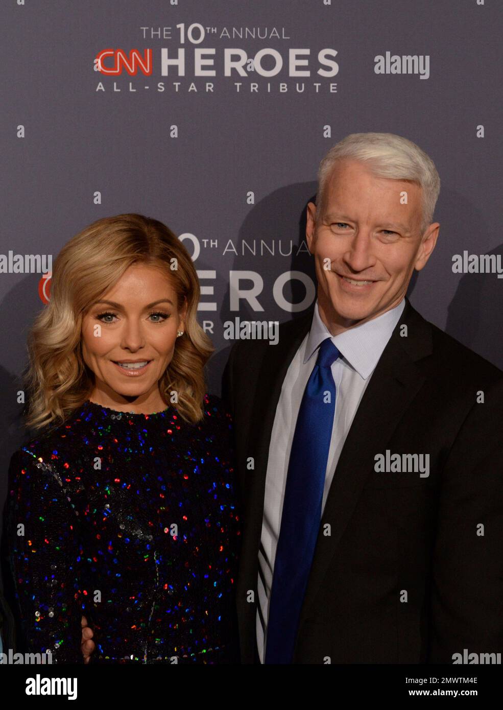 Kelly Ripa and Anderson Cooper attend the 10th Annual CNN Heroes: An ...