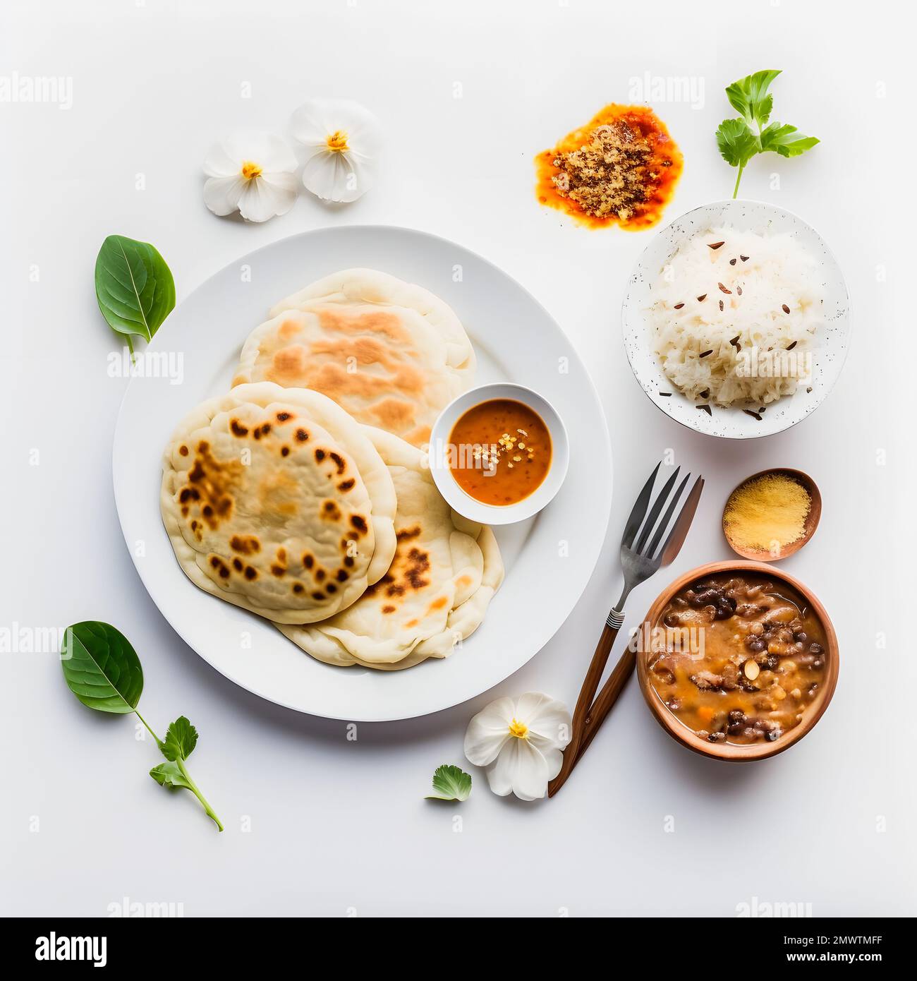 Pupusas on white background food photography. High-quality images ...
