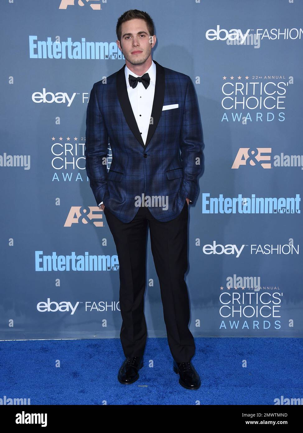 Blake Jenner arrives at the 22nd annual Critics' Choice Awards at the Barker Hangar on Sunday ...